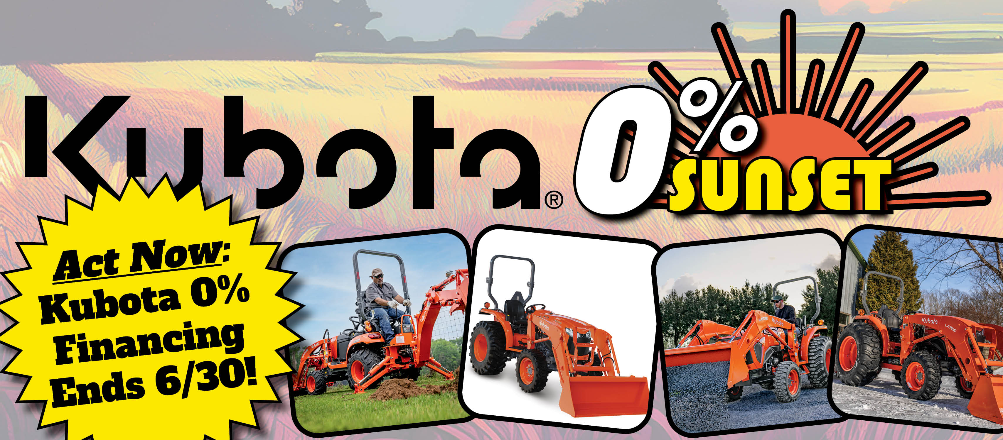 Kubota 0% Sunset Eagle Power Kubota - Doylestown Location Doylestown, PA (215) 348-9041