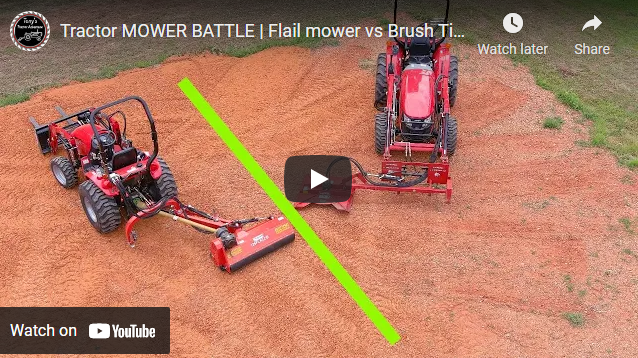 Tractor Mower Main Event / Brush Tiger Battles Flail Mower Tractor ...