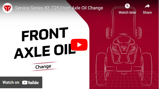 TYM Tractor T25 Front Axle Oil Change Tractor Ranch Company Phoenix, AZ ...