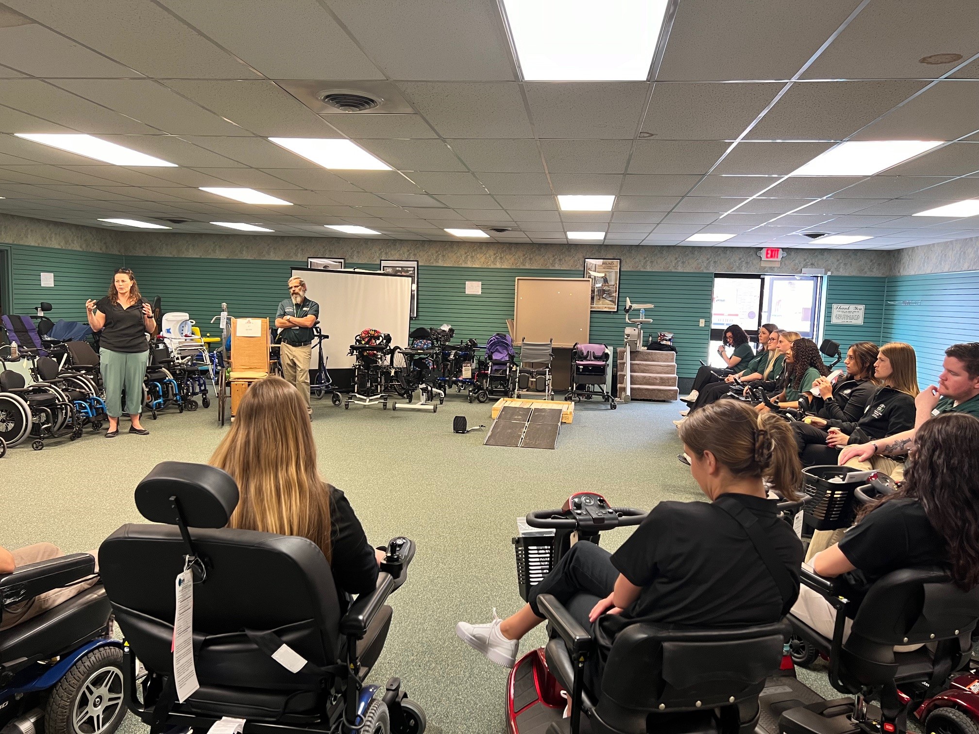 Wheelchair Fitting Session for Cleveland State University students