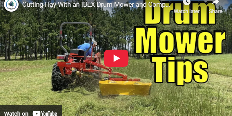 How to Cut Hay With a Tractor Drum Mower Tractor Ranch Company Phoenix ...