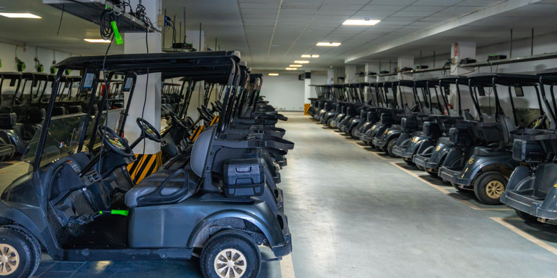 Indoor Storage Solutions for Golf Carts
