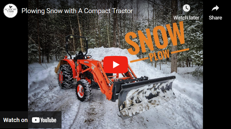 How to Plow Snow With A Compact Tractor Tractor Ranch Company Phoenix ...