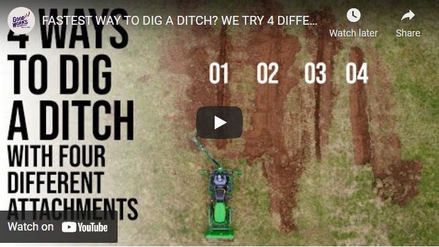 How to Dig a Ditch Fast Using Your Tractor Tractor Ranch Company ...