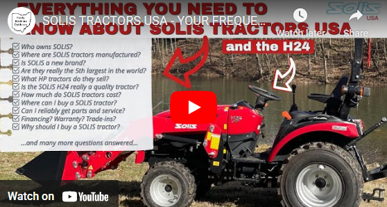 Solis Tractor Answers Your Questions Tractor Ranch Company Phoenix, AZ ...